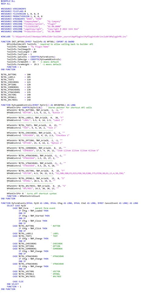 Example Of Generated Source Code