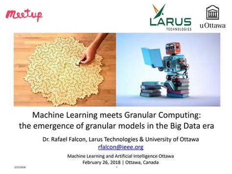Machine Learning Meets Granular Computing Ppt