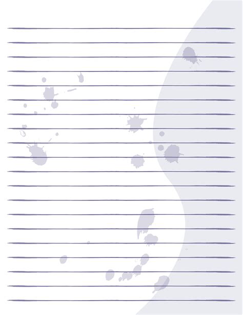 Lined Handwriting Paper Template Free Worksheet24