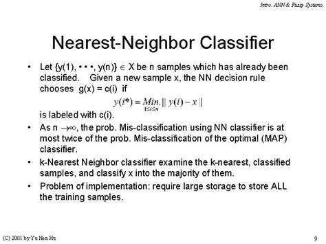 Intro Ann Fuzzy Systems Lecture 15 Pattern Classification