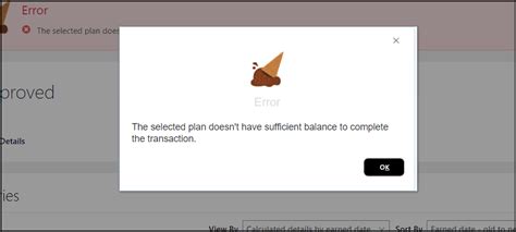 The Selected Absence Plan Doesnt Have Sufficient Balance Error In Timecard — Cloud Customer Connect