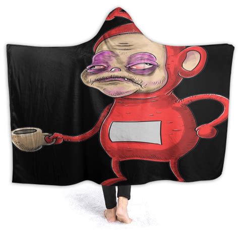 Teletubbies Po Before Coffee Hooded Blanket Wish