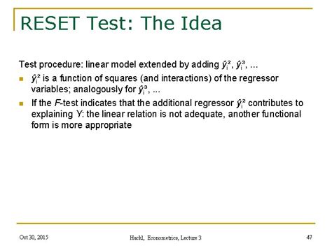 Econometrics Lecture 3 Regression Models Interpretation And Comparison
