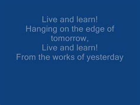 Crush 40 Live And Learn Lyrics Youtube