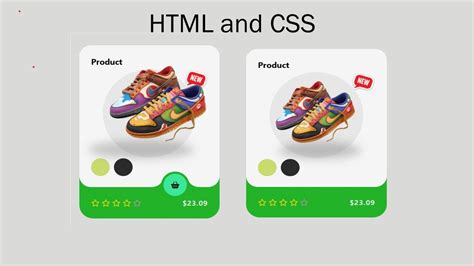 Modern Product Card Ui Design Html And Css Tutorial Youtube