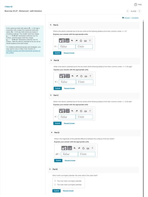 solved a thin spherical shell with radius r1 4 00cm