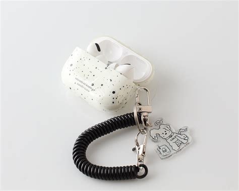 주얼리에이치 전기종키링set 귀여운 강아지 점박이 에어팟케이스 프로 3세대 1세대 2세대