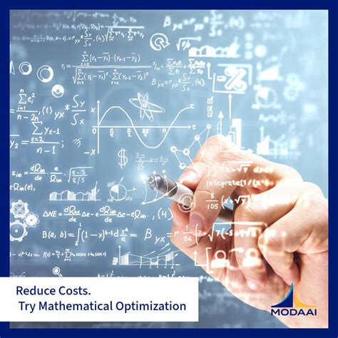 How Mathematical Optimization Can Save You Time And Money Modaai Ai