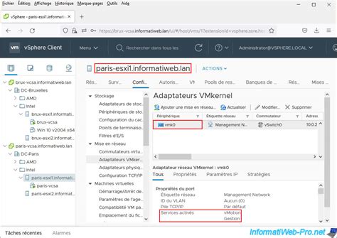 Migrer des VMs via vMotion entre des serveurs vCenter différents sous VMware vSphere 6 7