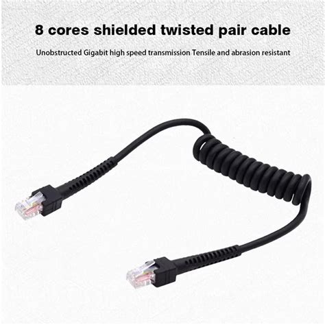 Cat6 8 Cored Spring Coiled Ethernet Cable Gigabit Speed Networking Wire