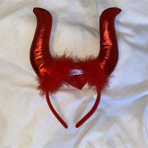 Red Devil Ears Fancy Dress Red Devil Ears Headband Depop