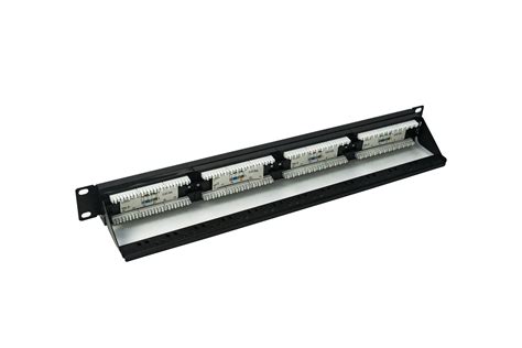 Cat6a Patch Panel 24 Port Including Modules 19inch