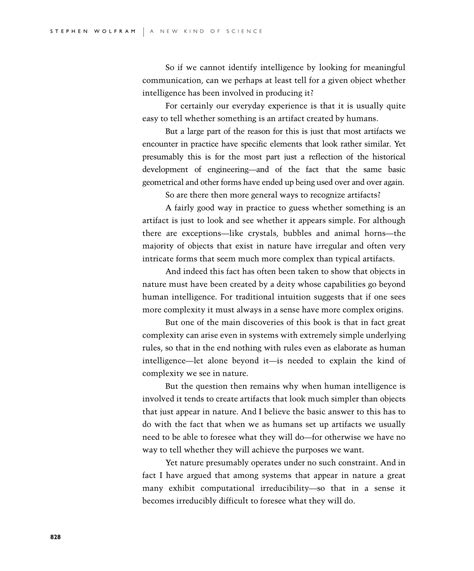Intelligence In The Universe A New Kind Of Science Online By Stephen Wolfram [page 828]