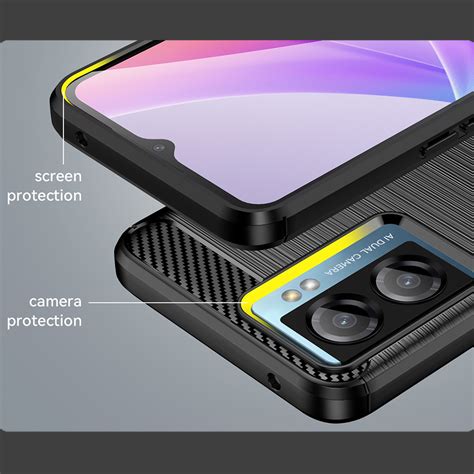 Flexi Slim Carbon Fibre Case For Oppo A G Black