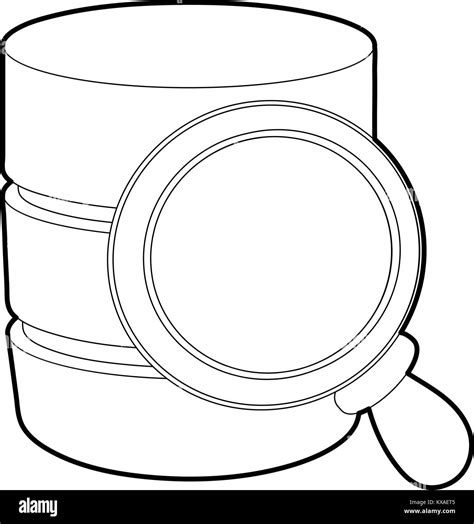 Searching Database Icon Outline Style Stock Vector Image And Art Alamy