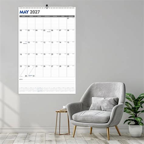 Guasslee 2026 2027 Extra Large 36x24 Vertical Wall 18 Months Total