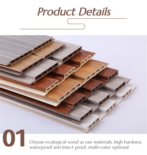 Composite Cladding Fluted Wpc Wall Panel Interior Wall Cladding Timber