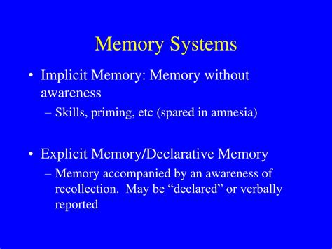 Ppt Memory And Amnesia Powerpoint Presentation Free Download Id1731817