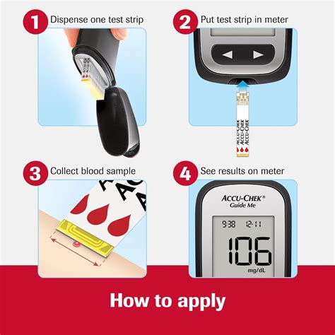Kit De Monitor De Glicose Accu Chek Guide Me Para Teste De Açúcar No