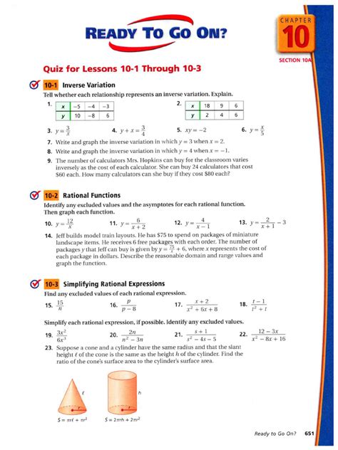 Algebra 1 Ch 10 Quiz 1 Pdf