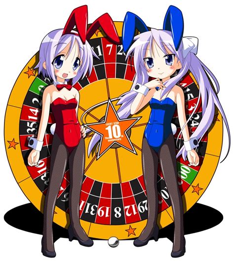 Hiiragi Kagami And Hiiragi Tsukasa Lucky Star Drawn By Rindou Awoshakushi Danbooru