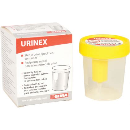 Flacon Avec Point De Prélèvement Pour Test Urinaire X100 Hexamed