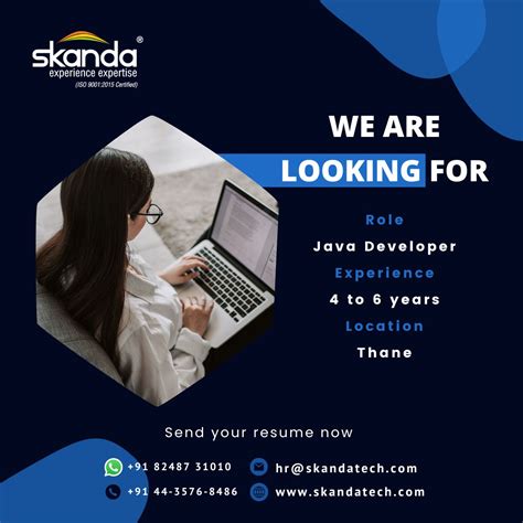 Siva Subramanian Ramalingam On Linkedin We Are Looking For Java Developer Please Submit Your