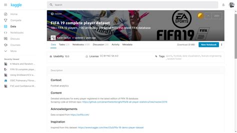 Github Katharinepiresfifa19 Complete Player Dataset Studying The
