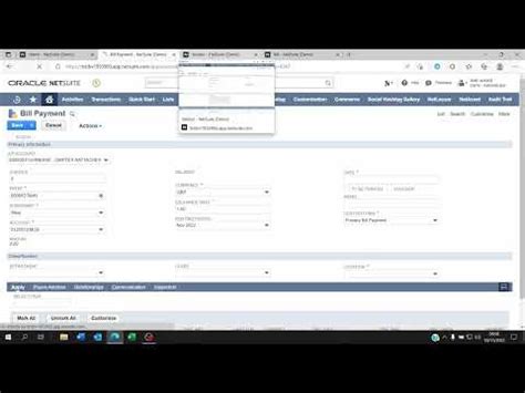 Bills Not Showing On Pay Single Vendor On Netsuite YouTube