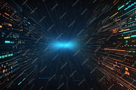 Binary Code Background Digital Abstract Technology Background Premium Ai Generated Image