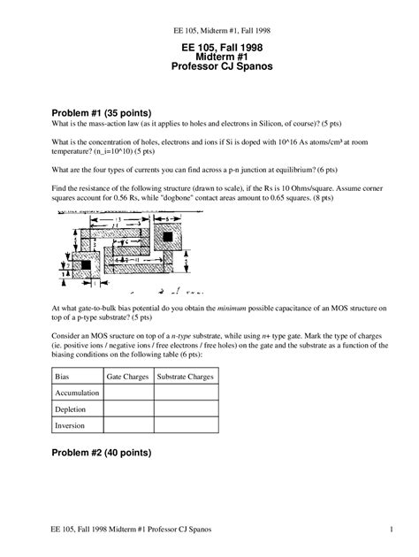 Structure Microelectronic Devices And Circuits Exam Docsity