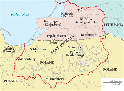 Konigsberg East Prussia Map 1890
