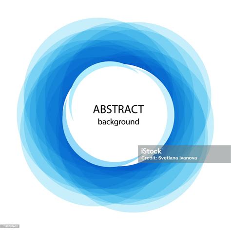 파란 동그라미와 추상적인 배경입니다 흰색 바탕에 파란색 선입니다 0명에 대한 스톡 벡터 아트 및 기타 이미지 0명 개념 곡선 Istock