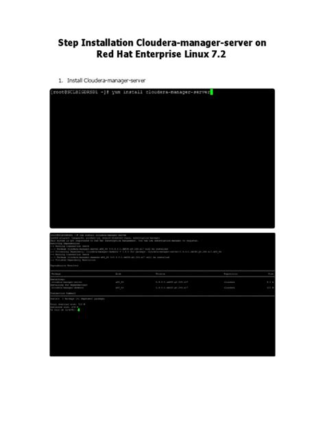 Step Install Cloudera Manager And Setup Cloudera Cluster Pdf Computer