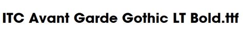 Itc Avant Garde Gothic 全套广告设计字体 字体下载