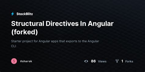 Structural Directives In Angular Forked Stackblitz