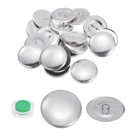 10 Sets Self Cover Button Kit 28mm Metal Aluminum Button With Tools
