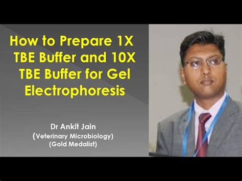 How To Prepare 1X TBE Buffer And 10X TBE Buffer For Gel Electrophoresis YouTube