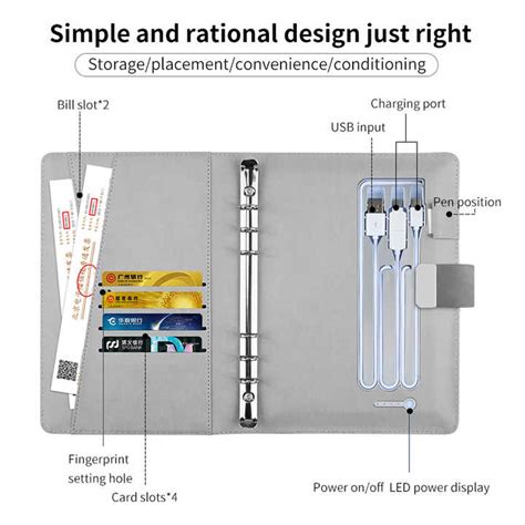 Professional Smart Writing Set With Digital Lock And Notebook And Pen Oem