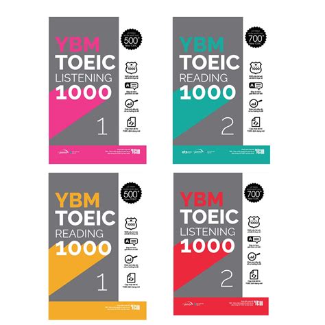 Mua Combo Ybm Toeic 1000 4 Vol Trọn Bộ 4 Cuốn Ybm Toeic Reading 1000