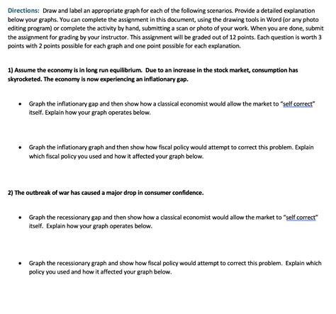 Solved Directions Draw And Label An Appropriate Graph For Chegg