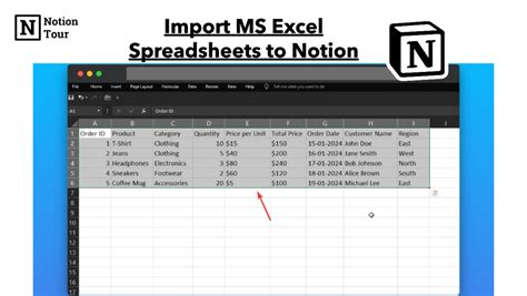 How To Import Ms Excel Spreadsheets To Notion Notion Tour