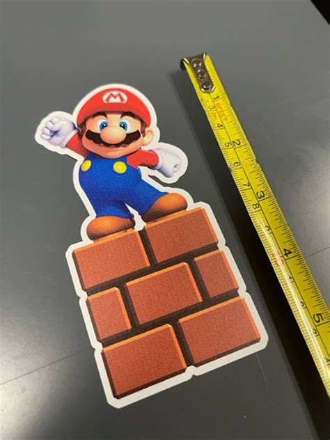 Mario Super Mario Bros Sticker Decal Laptop Sticker Water Bottle