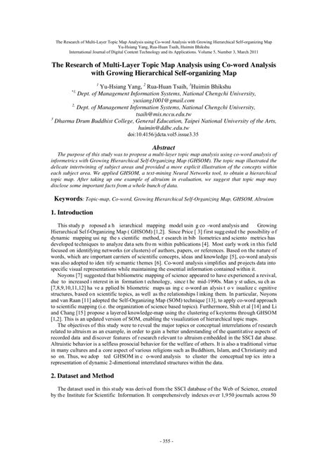 pdf the research of multi layer topic map analysis using co word