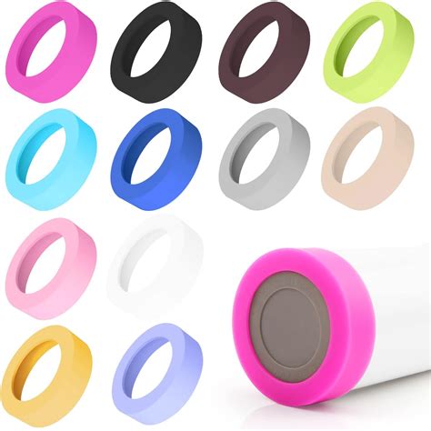12 Pcs 70mm Bottom Protective Silicone Sleeve Cup Mat Heat