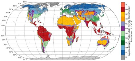 5 Köppen Geiger Photovoltaic Climate Classification With The 12 Most Download Scientific