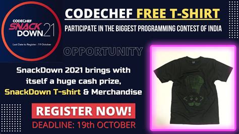 Codechef Snackdown 2021 Indias Biggest Hackathon Win Huge Cash