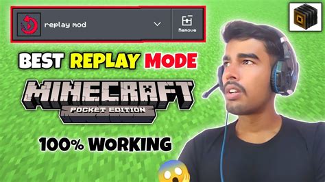 Java Level Replay Mod In Mincraft Pocket Edition 😱 Replay Mod For Mcpe 120 Youtube