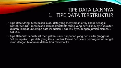 4 Tipe Data Dan Operator Java Pptx