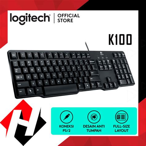Keyboard Logitech K100 Keyboard Logitech Wired Ps 2 Murah Lazada Indonesia